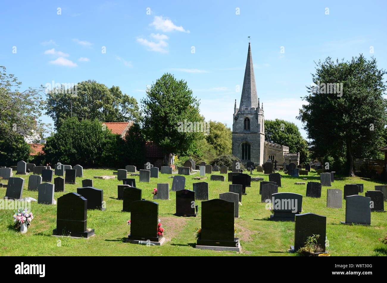 St Wilfrid's Church in the village of Scrooby, North Nottinghamshire ...