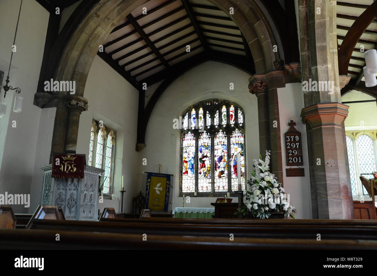 Interior of St Wilfrid's Church, Scrooby, Nottinghamshire. Mayflower ...