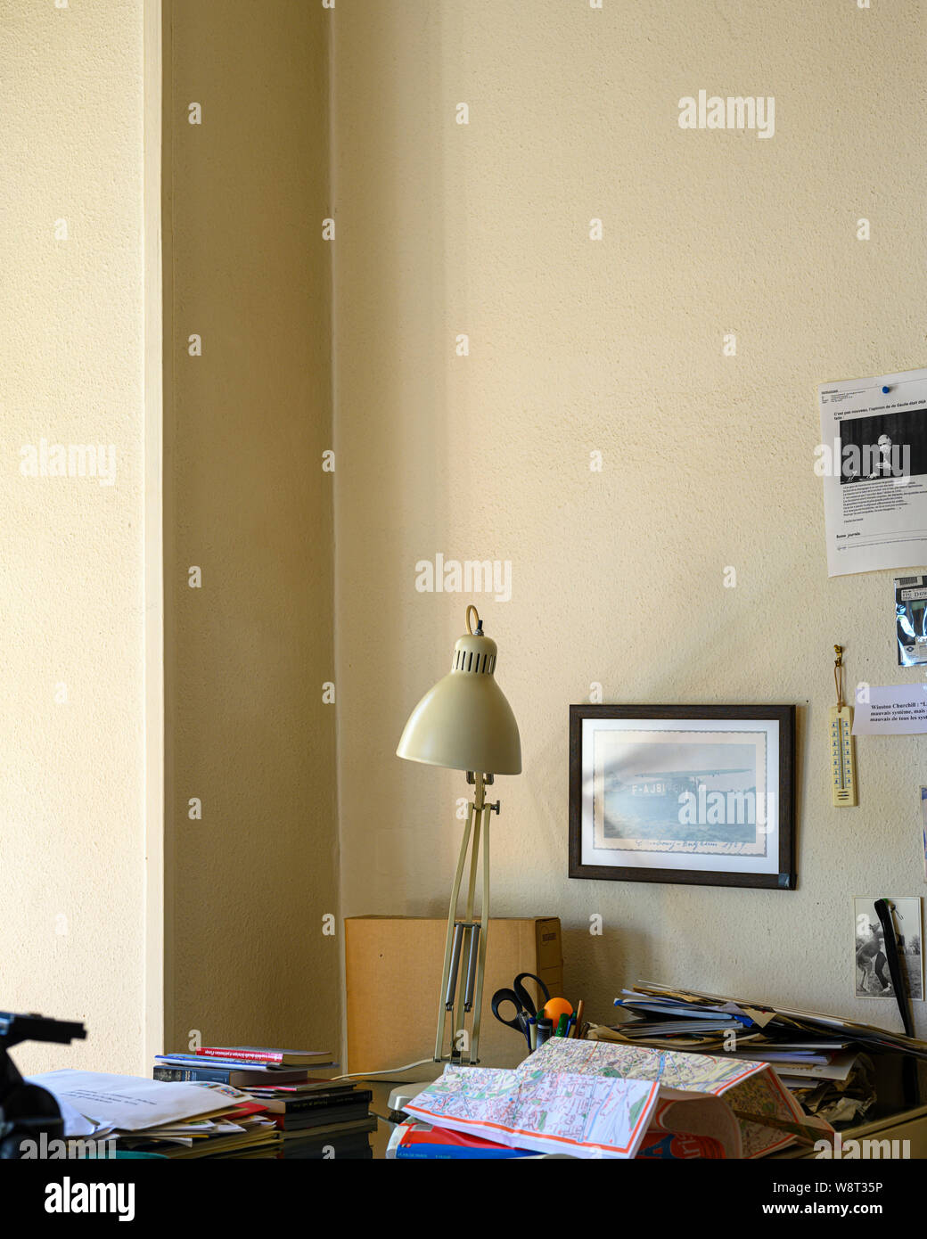 Office interior, busy desk, France, Europe Stock Photo - Alamy