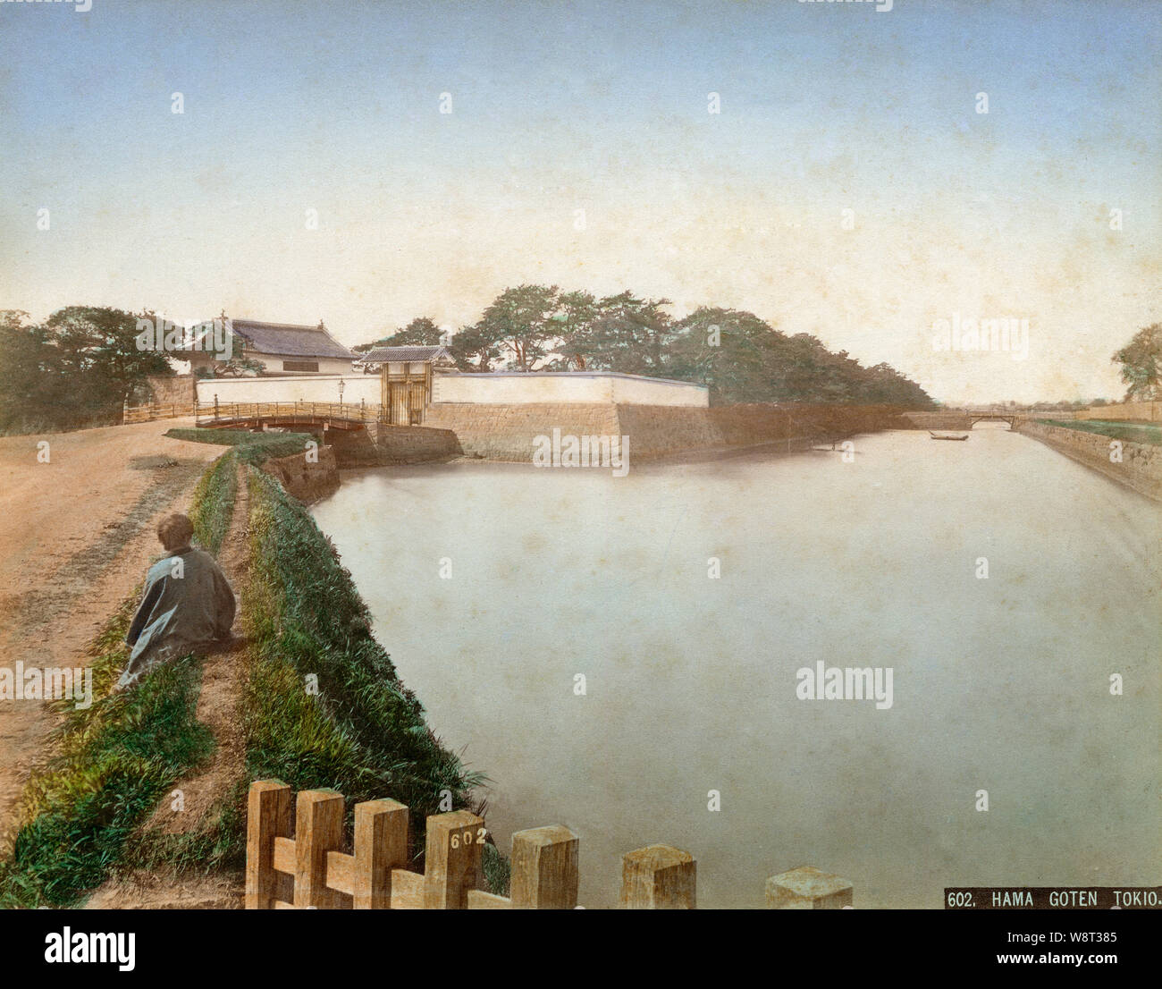 [ 1890s Japan - Imperial Villa, Tokyo ] — Hamagoten (浜御殿), now known as ...