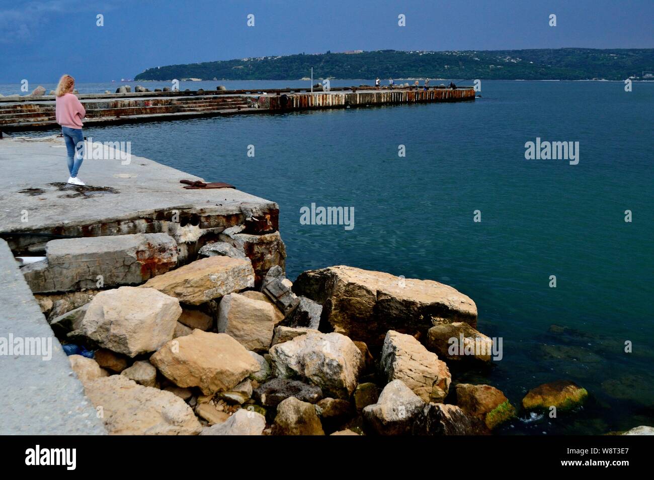 Beach- Sea garden Park in VARNA- Black Sea - BULGARIA Stock Photo - Alamy