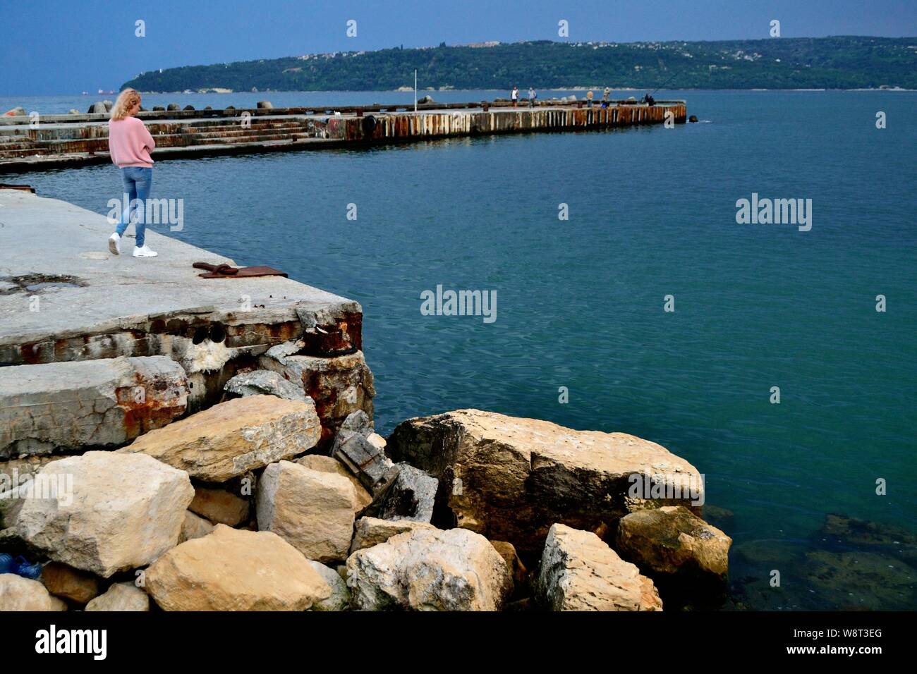 Beach- Sea garden Park in VARNA- Black Sea - BULGARIA Stock Photo - Alamy