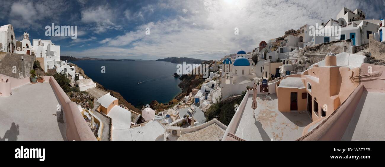 Santorini view sea hi-res stock photography and images - Alamy