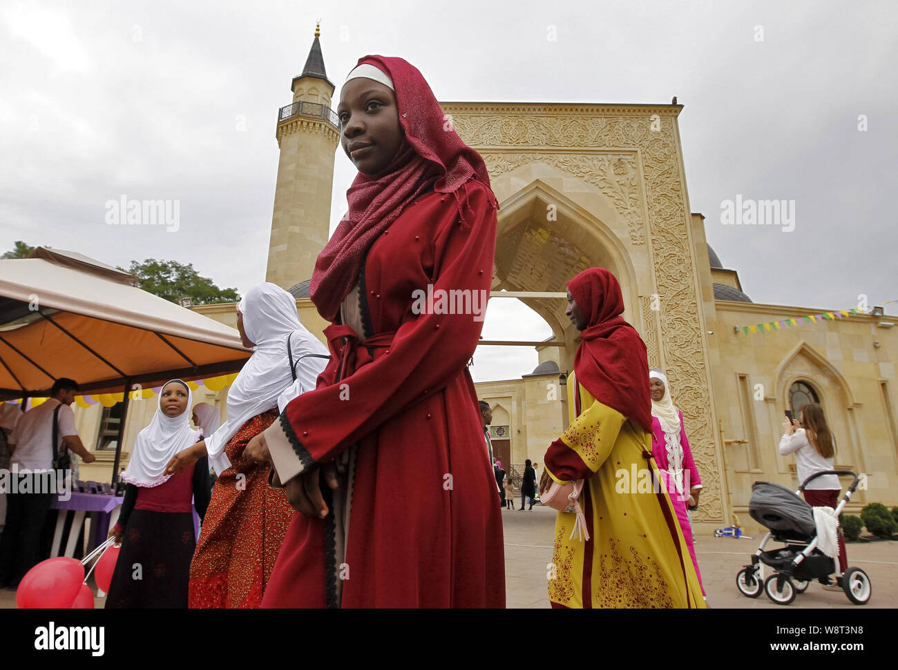 Kiev, Ukraine. 11th Aug, 2019. Muslims attend the Eid al-Adha ...