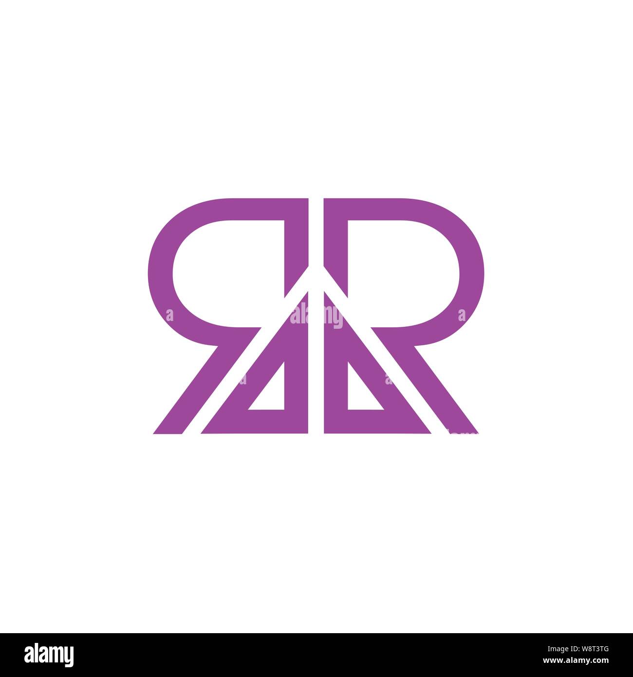 simple geometric letter r logo vector Stock Vector Image & Art - Alamy