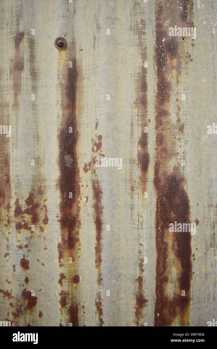 Rusty zinc metal sheet, Corrugated zinc tile pattern, wall materials ...