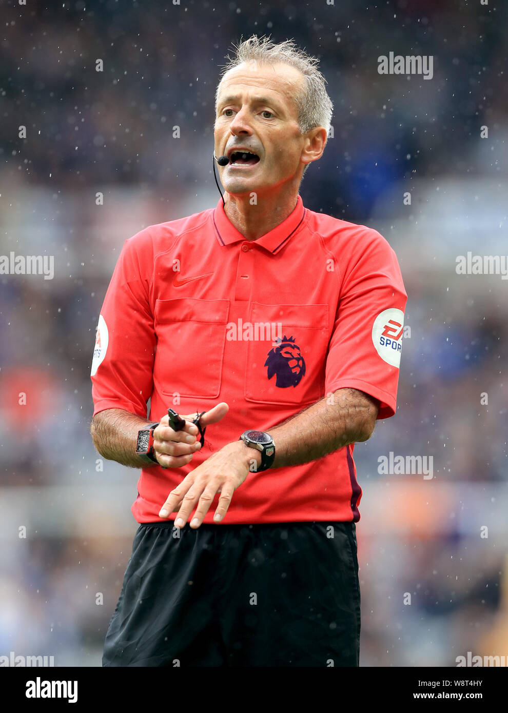 Referee Martin Atkinson during the Premier League match at St James ...