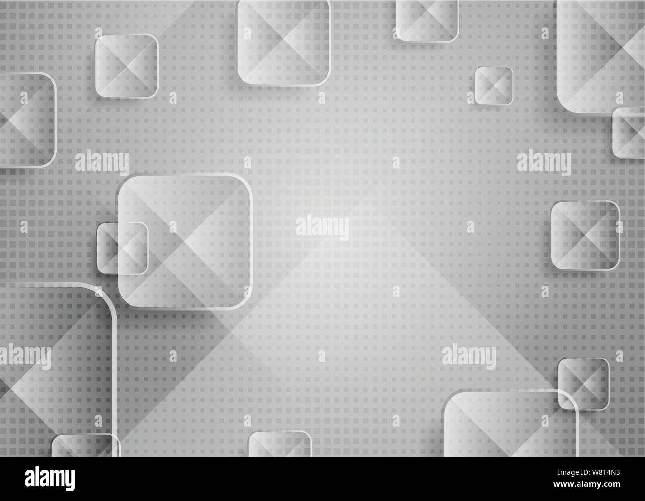 Grey glossy squares abstract tech background. Geometric vector design ...