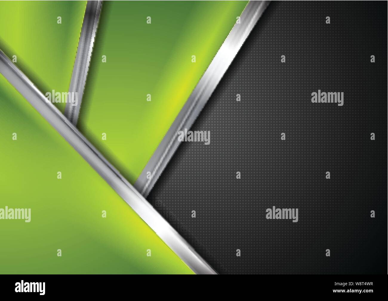 Abstract tech modern background with metallic stripes. Vector design ...