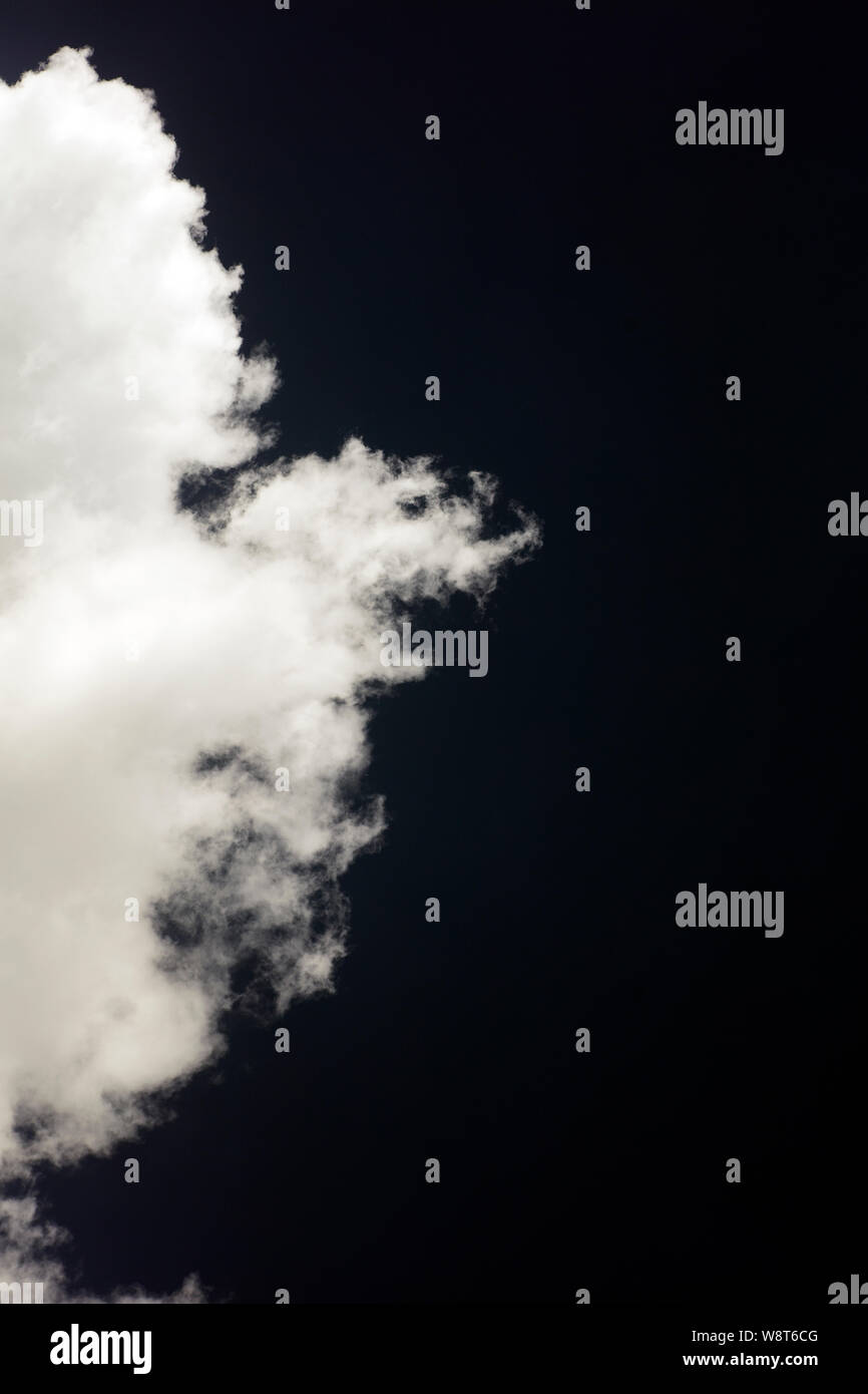 Black sky with white clouds dark mood space art in fifty megapixels ...