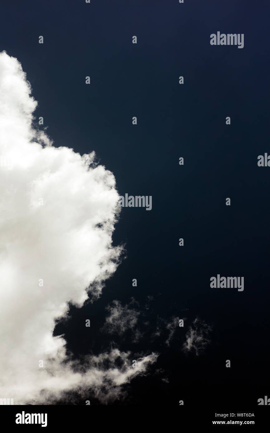 Black sky with white clouds dark mood space art in fifty megapixels ...