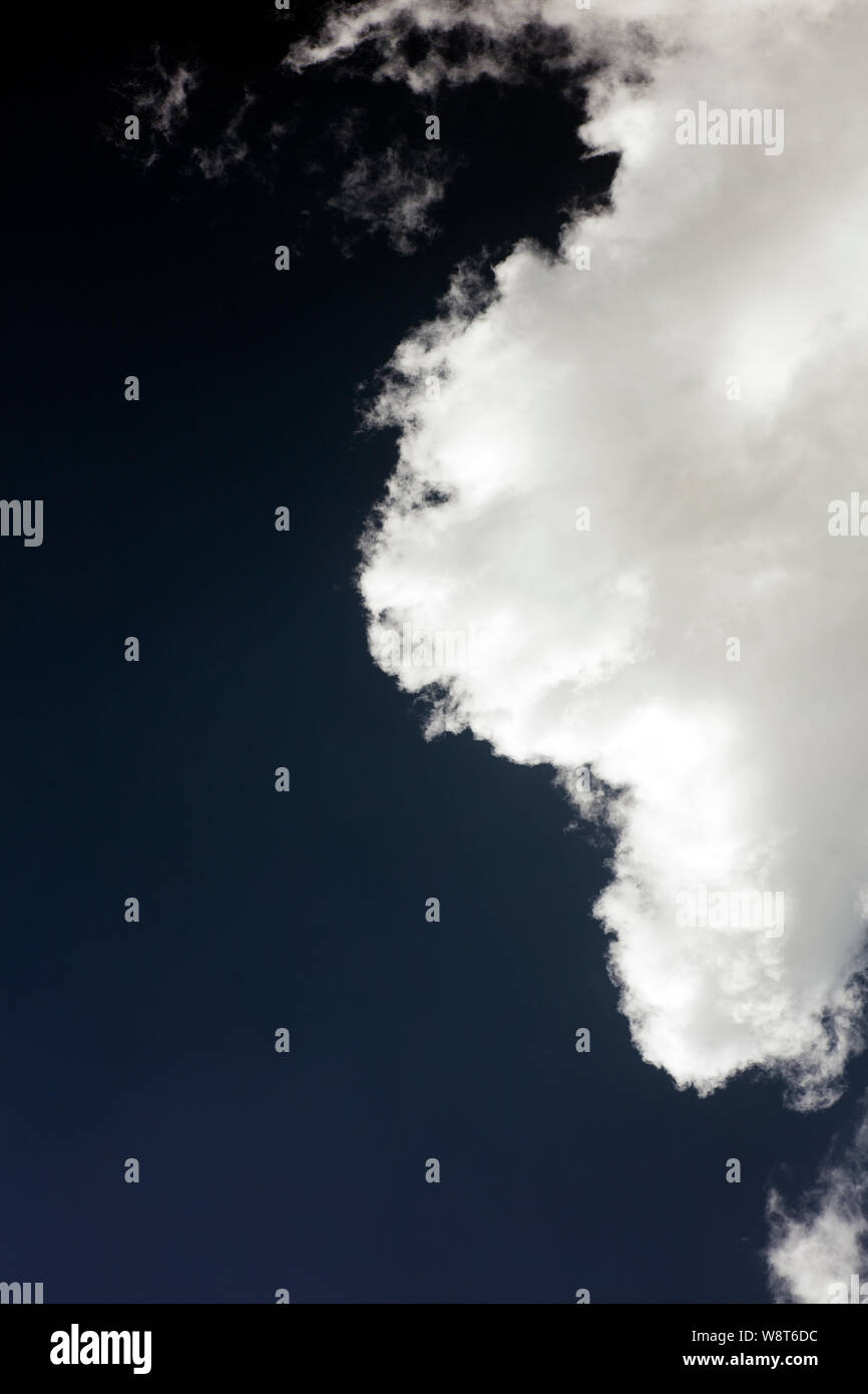 Black sky with white clouds dark mood space art in fifty megapixels ...