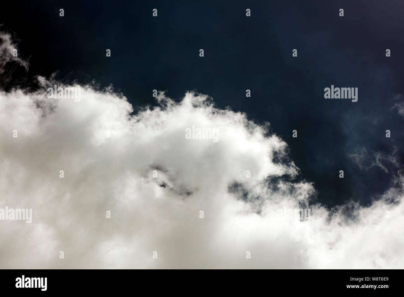 Black sky with white clouds dark mood space art in fifty megapixels ...