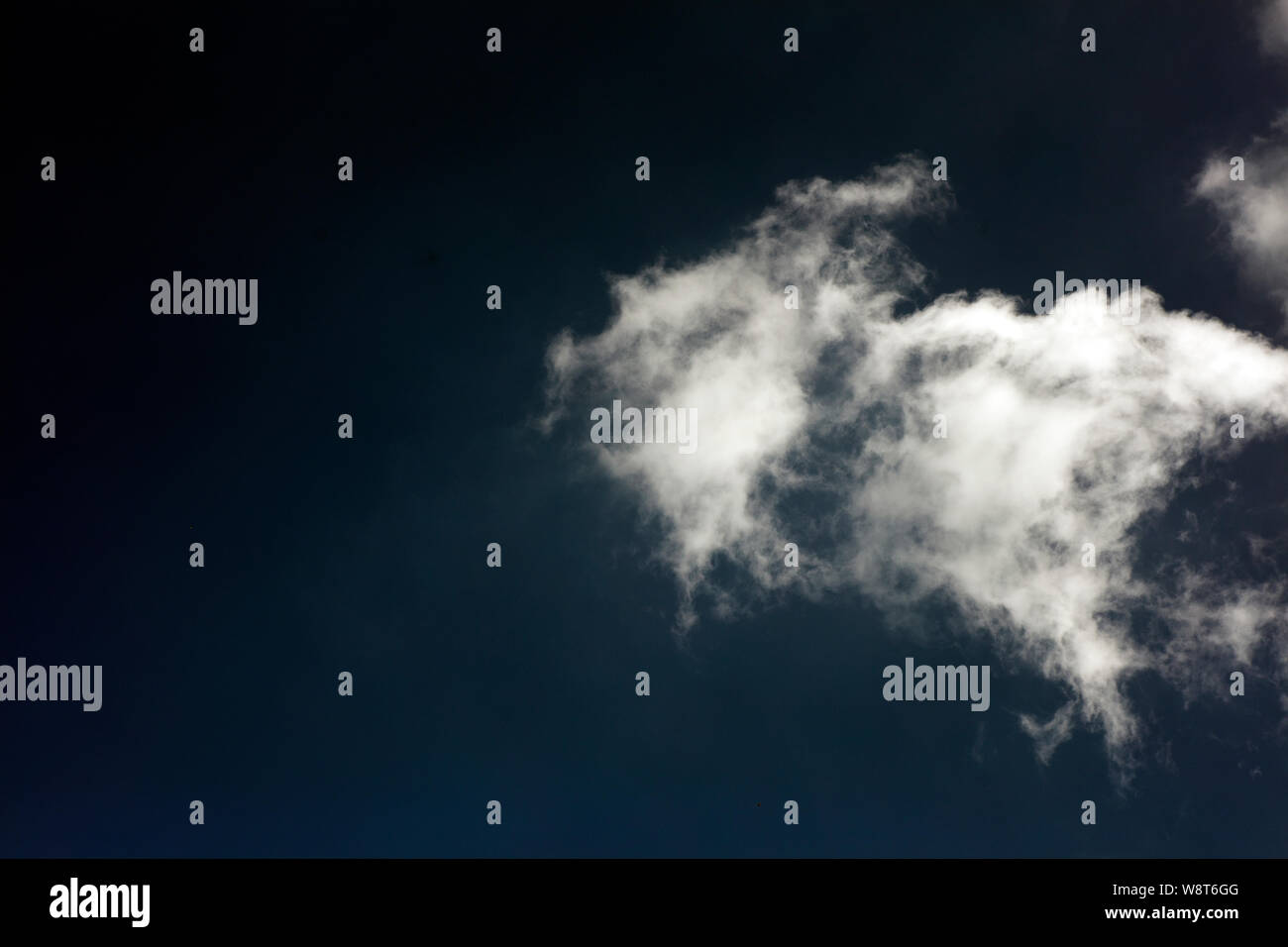 Black sky with white clouds dark mood space art in fifty megapixels ...