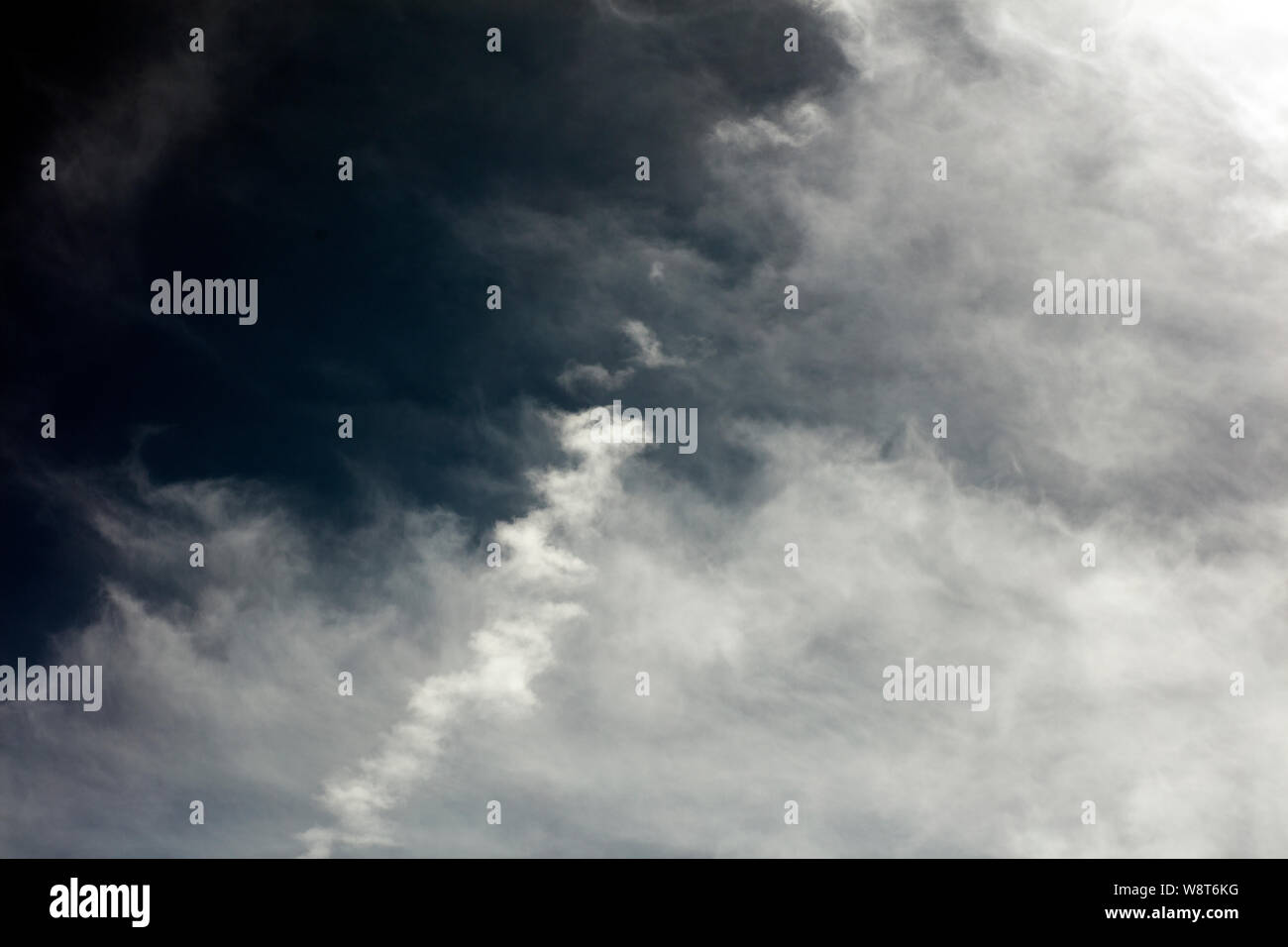 Black sky with white clouds dark mood space art in fifty megapixels ...
