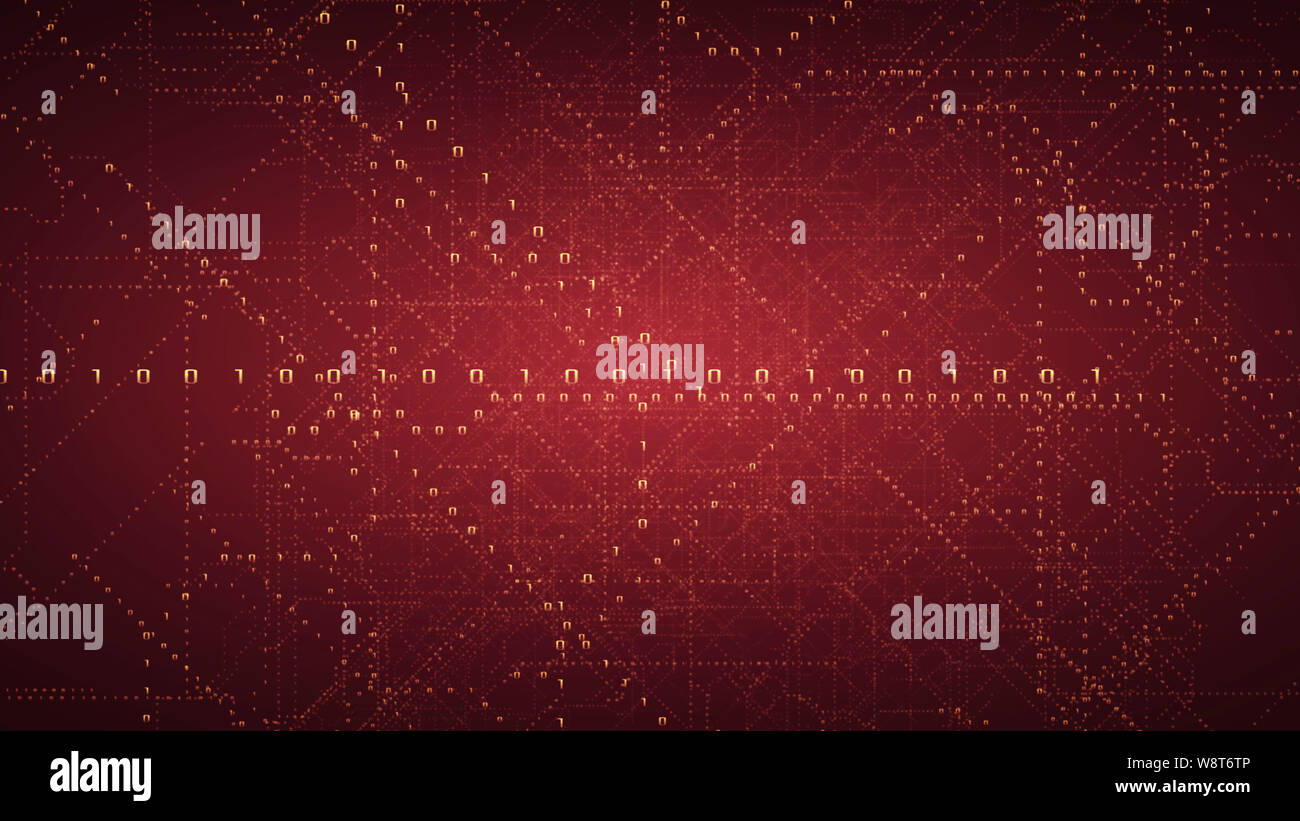 Binary Code Background Cloud Computing Iot And Artificial