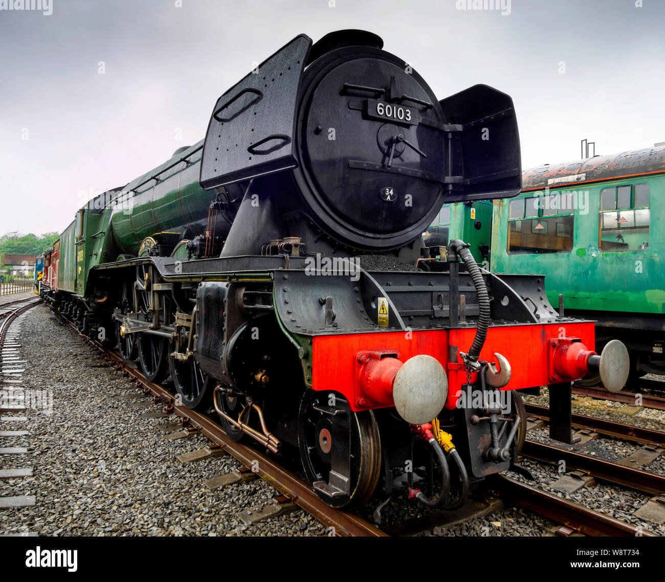 Ex-LNER steam locomotive engine number 60103 Flying Scotsman just ...