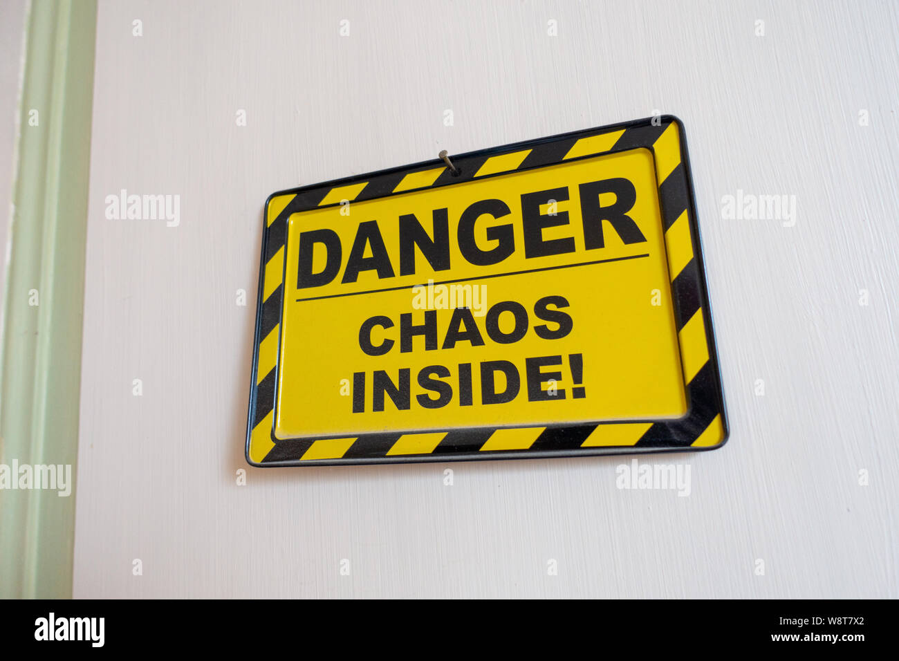 Danger chaos inside Stock Photo - Alamy
