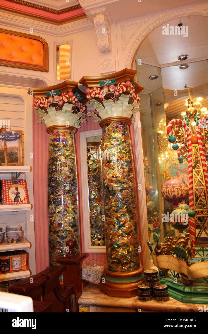 A candy shop in Disneyland Paris, France Stock Photo - Alamy