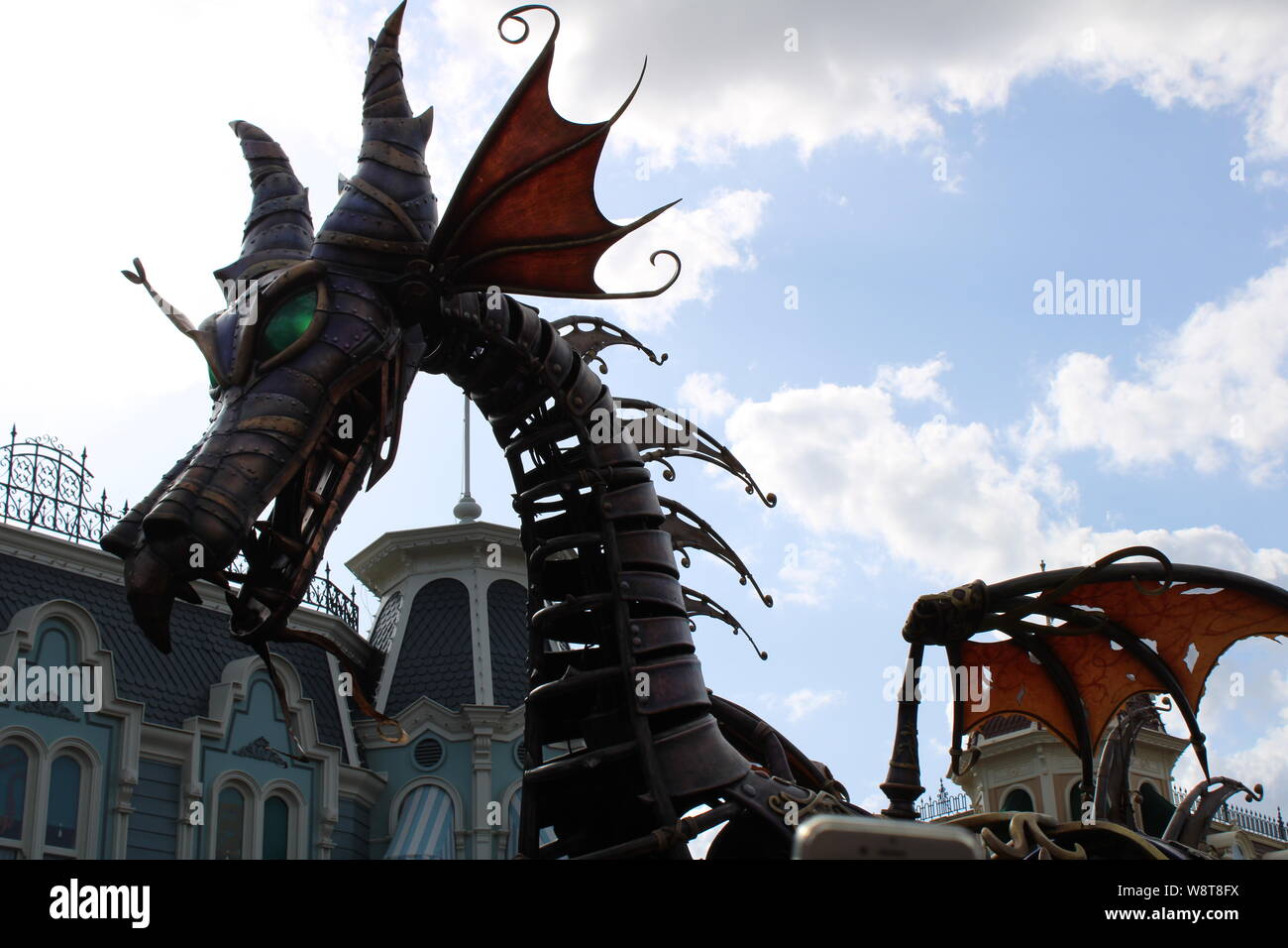 A dragon in the parade float, Disneyland Paris, France Stock Photo - Alamy