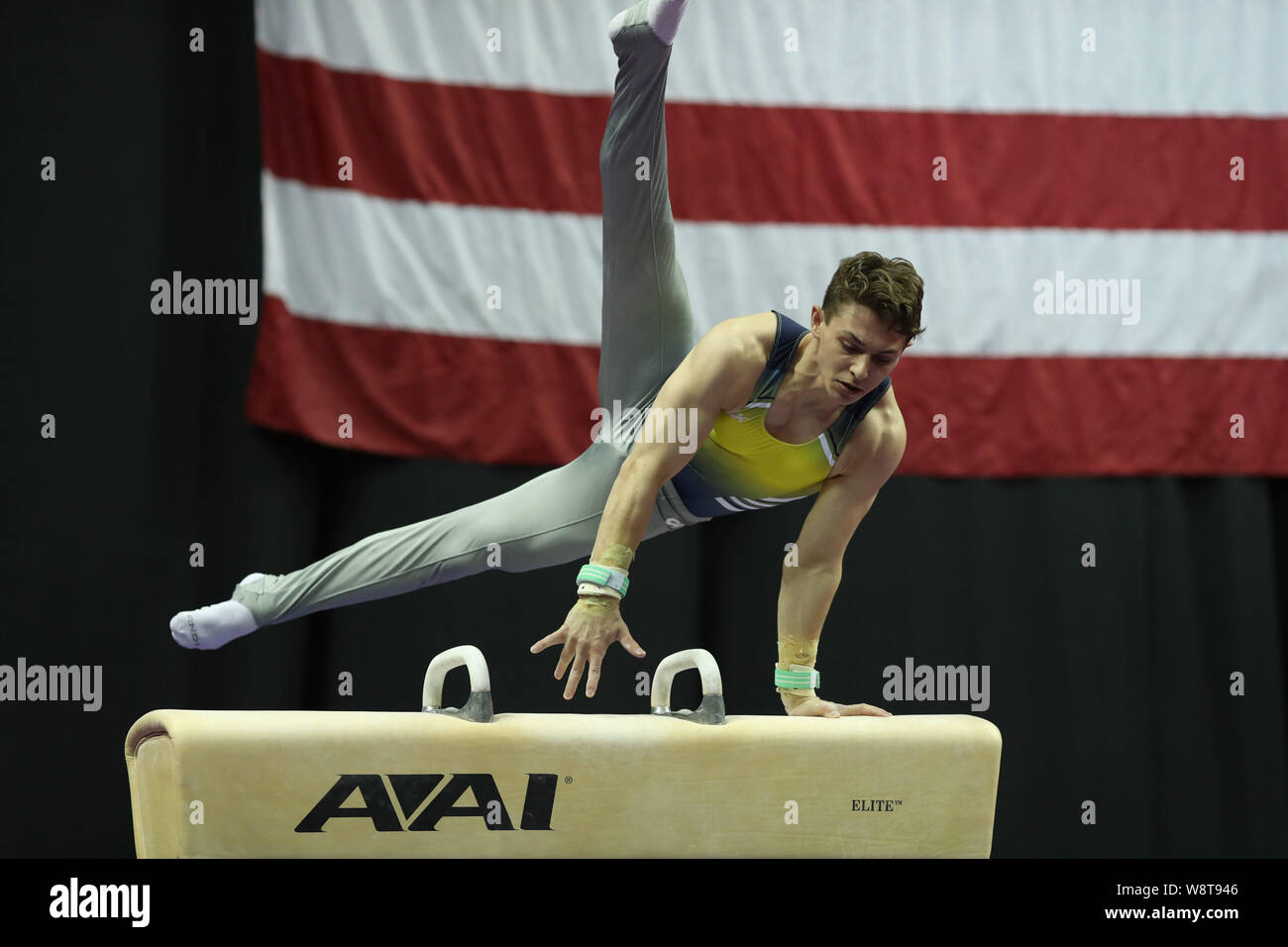 August 10, 2019: Gymnast Paul Juda competes during day two of the 2019 ...