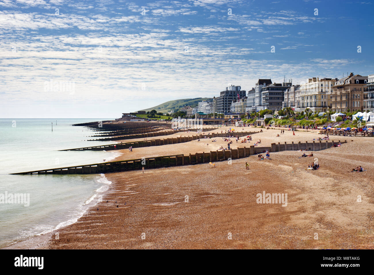 Eastbourne beach groynes hi-res stock photography and images - Alamy