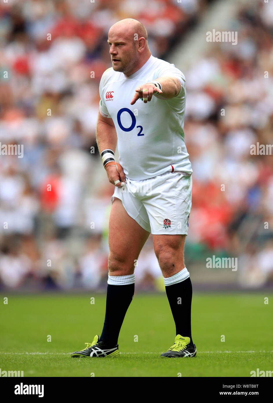 England’s Dan Cole during the International match at Twickenham Stadium ...