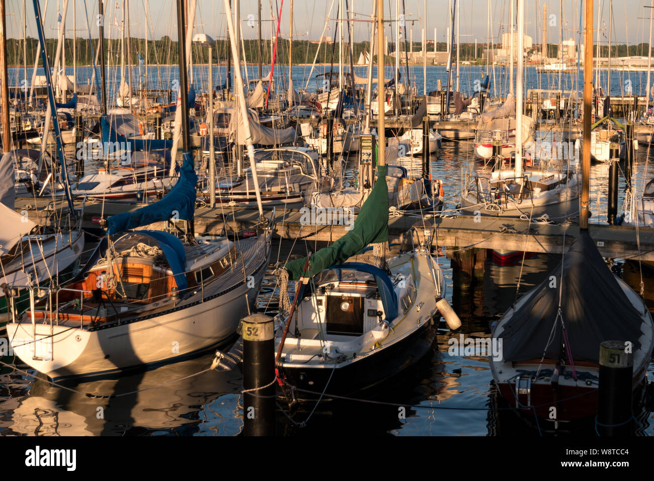 Marina in Kiel during the Kiel Week Stock Photo - Alamy