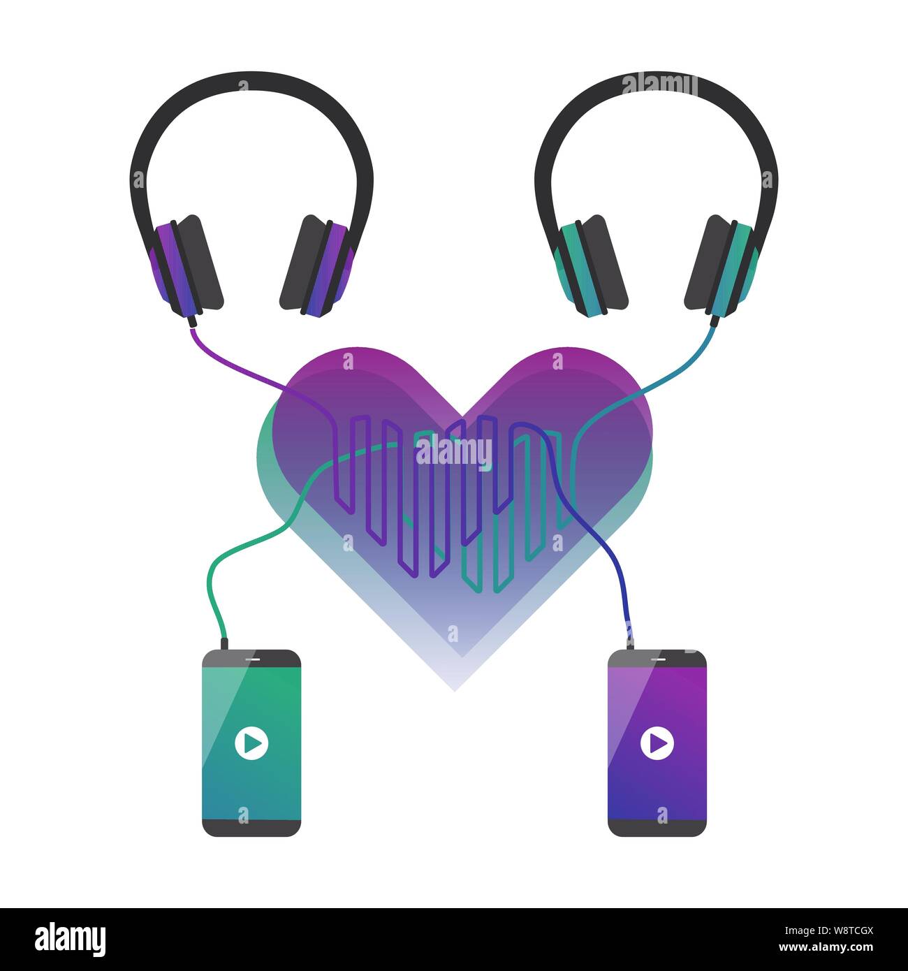Same music Stock Vector Images - Alamy