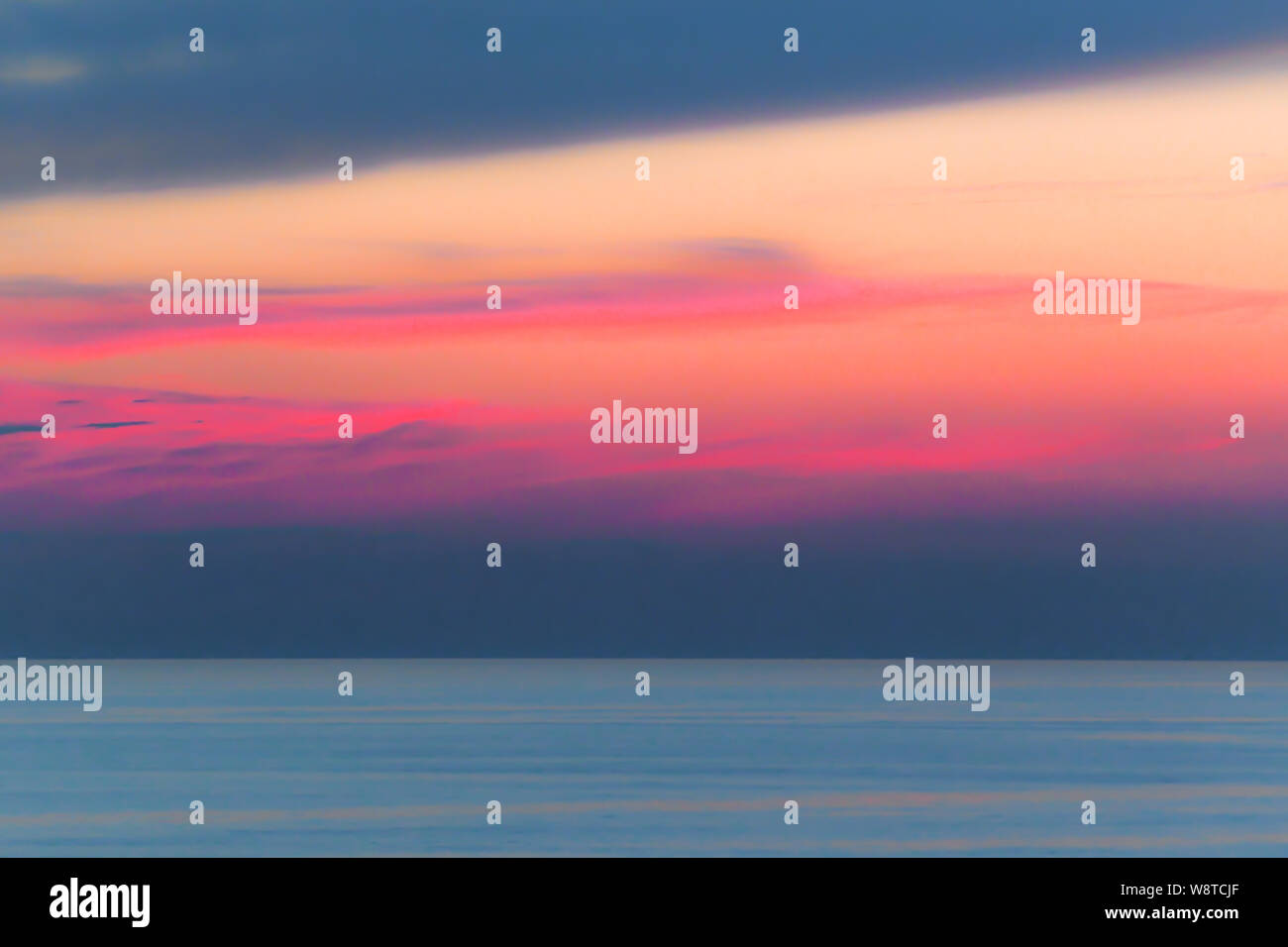 Caribbean sunset - tropical dramatic sunset south of Bermuda - colorful ...