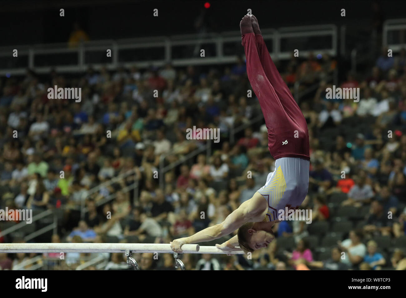 August 10, 2019: Gymnast Shane Wiskus competes during day two of the ...