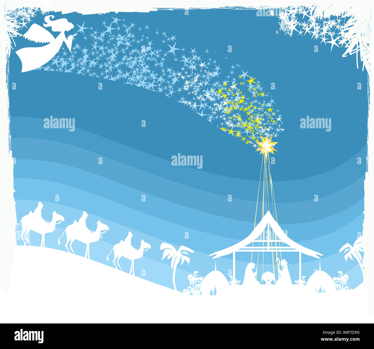 Christmas religious nativity scene Stock Photo - Alamy