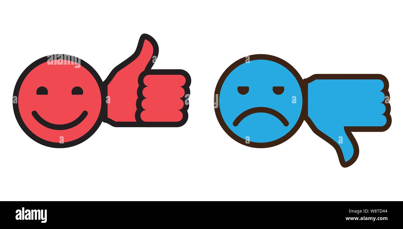 Like dislike Stock Vector Images - Alamy