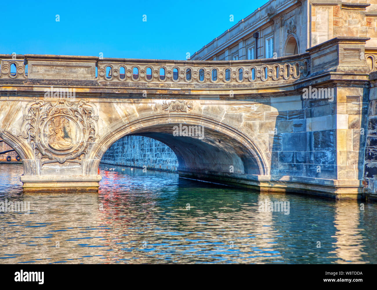 medieval bridge and water canal in Copenhagen Stock Photo - Alamy