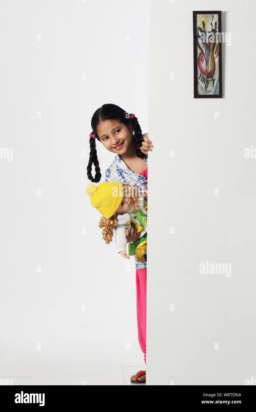 Kids Playing Hide And Seek In The House