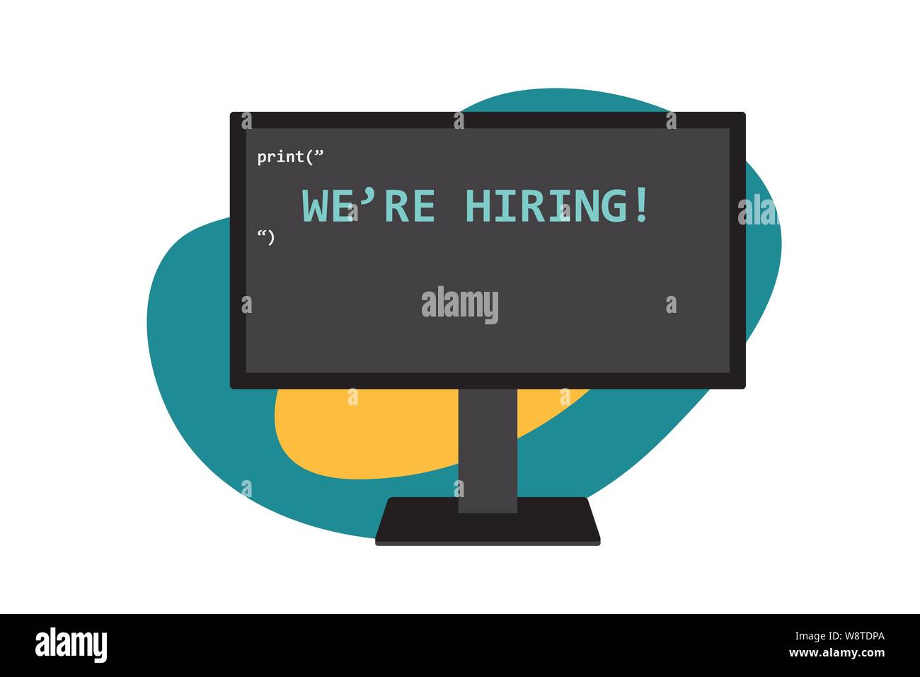 Talent software developer search. Job posting. Monitor with programming language machine code ...