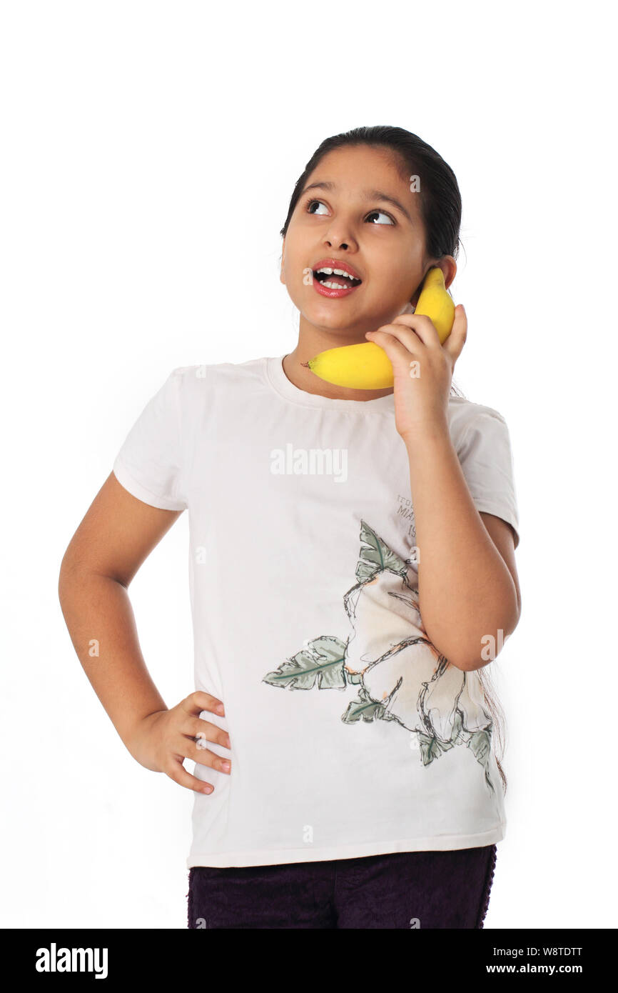 Pretending on phone hi-res stock photography and images - Alamy