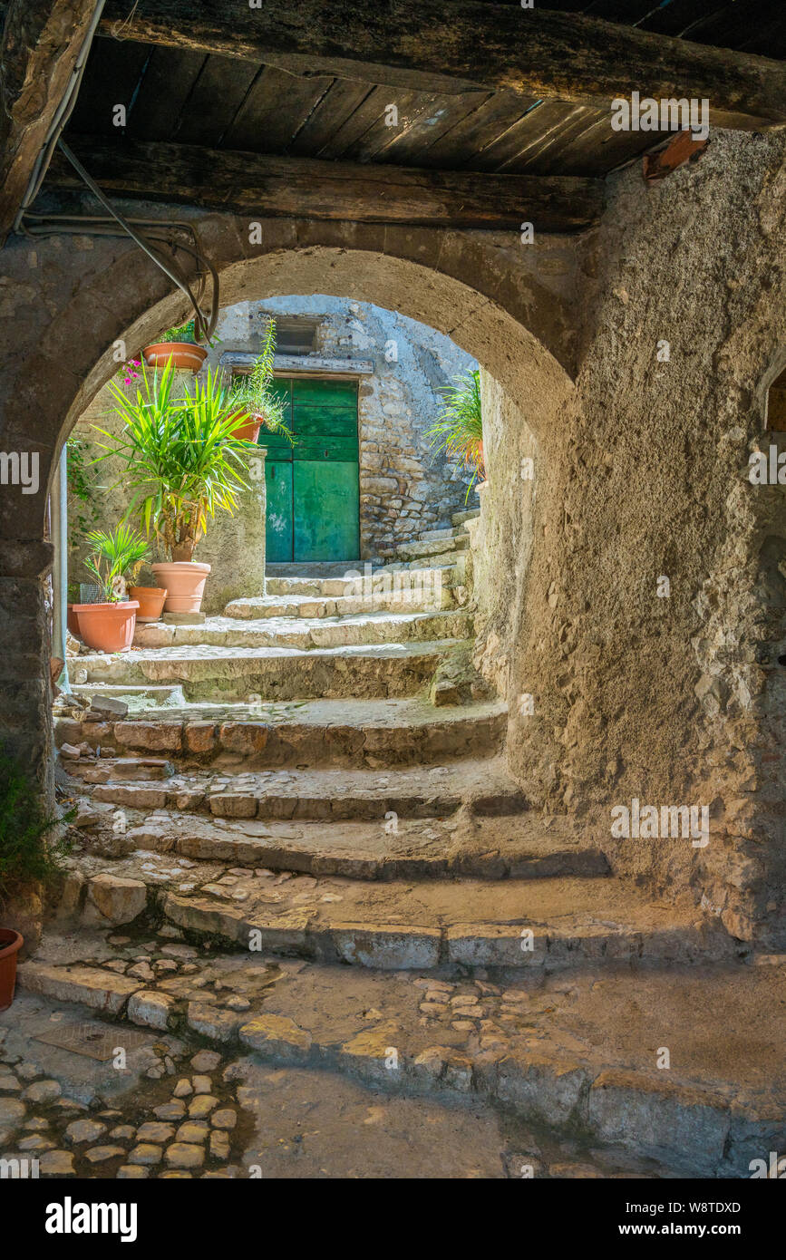 Scenic sight in Artena, old rural village in Rome Province, Latium ...