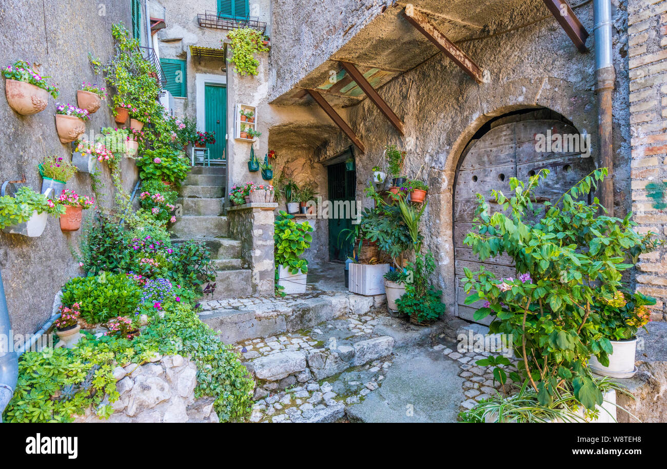 Scenic sight in Artena, old rural village in Rome Province, Latium ...