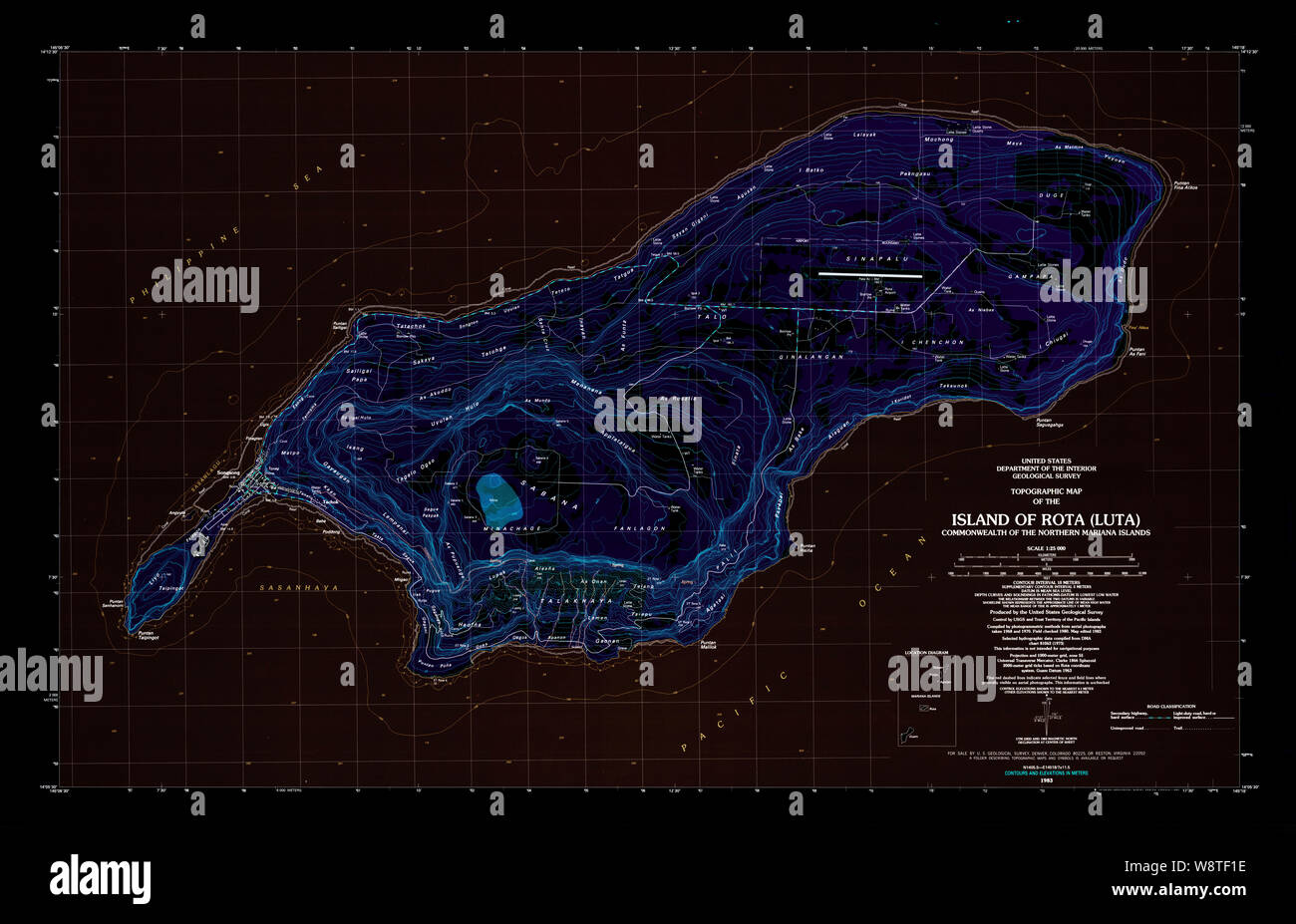 Northern mariana islands maps cartography hi-res stock photography and ...