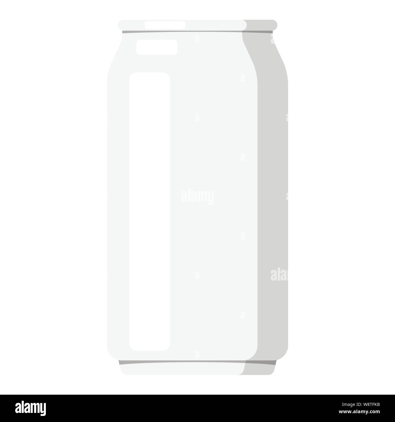 Metal aluminum mockup, blank can isolated on white background Stock ...