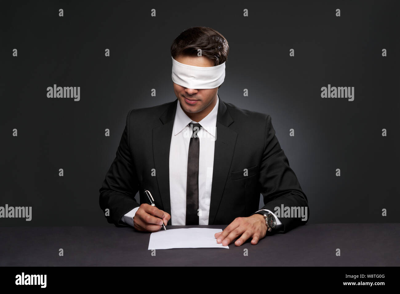 Authority document sitting decisions agreement signing hi-res stock ...