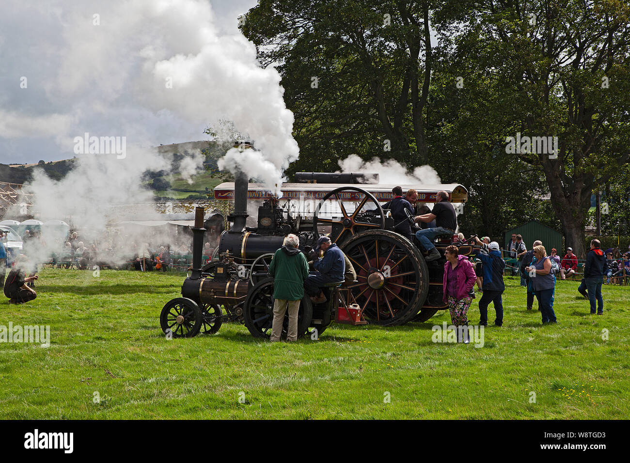3 Cocks Vintage and Steam Rally, Hay-on-Wye Stock Photo - Alamy