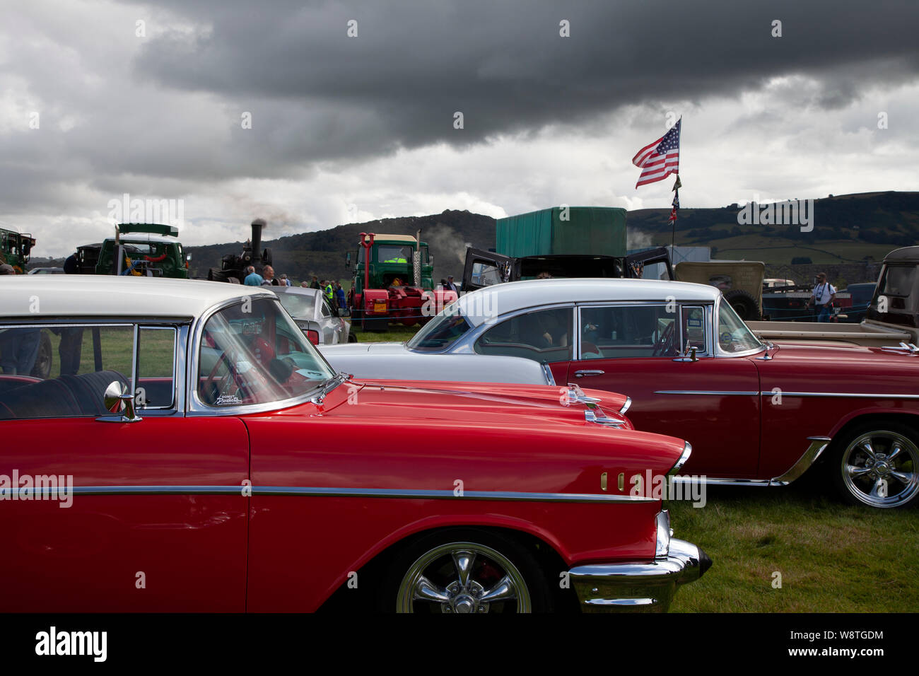 3 Cocks Vintage and Steam Rally, Hay-on-Wye Stock Photo - Alamy