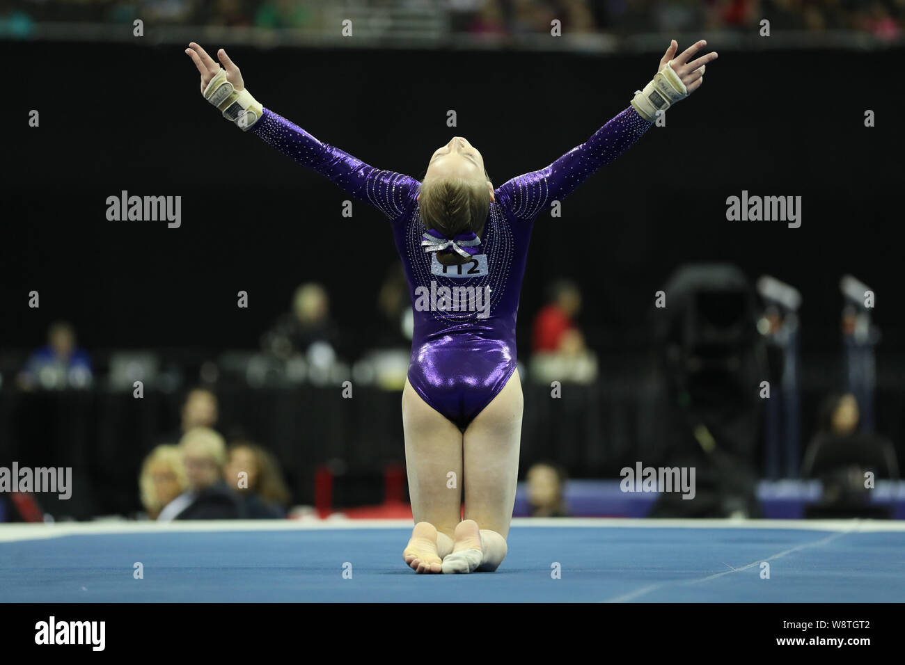 August 9, 2019: Gymnast Lilly Lippeatt competes during day one of the ...