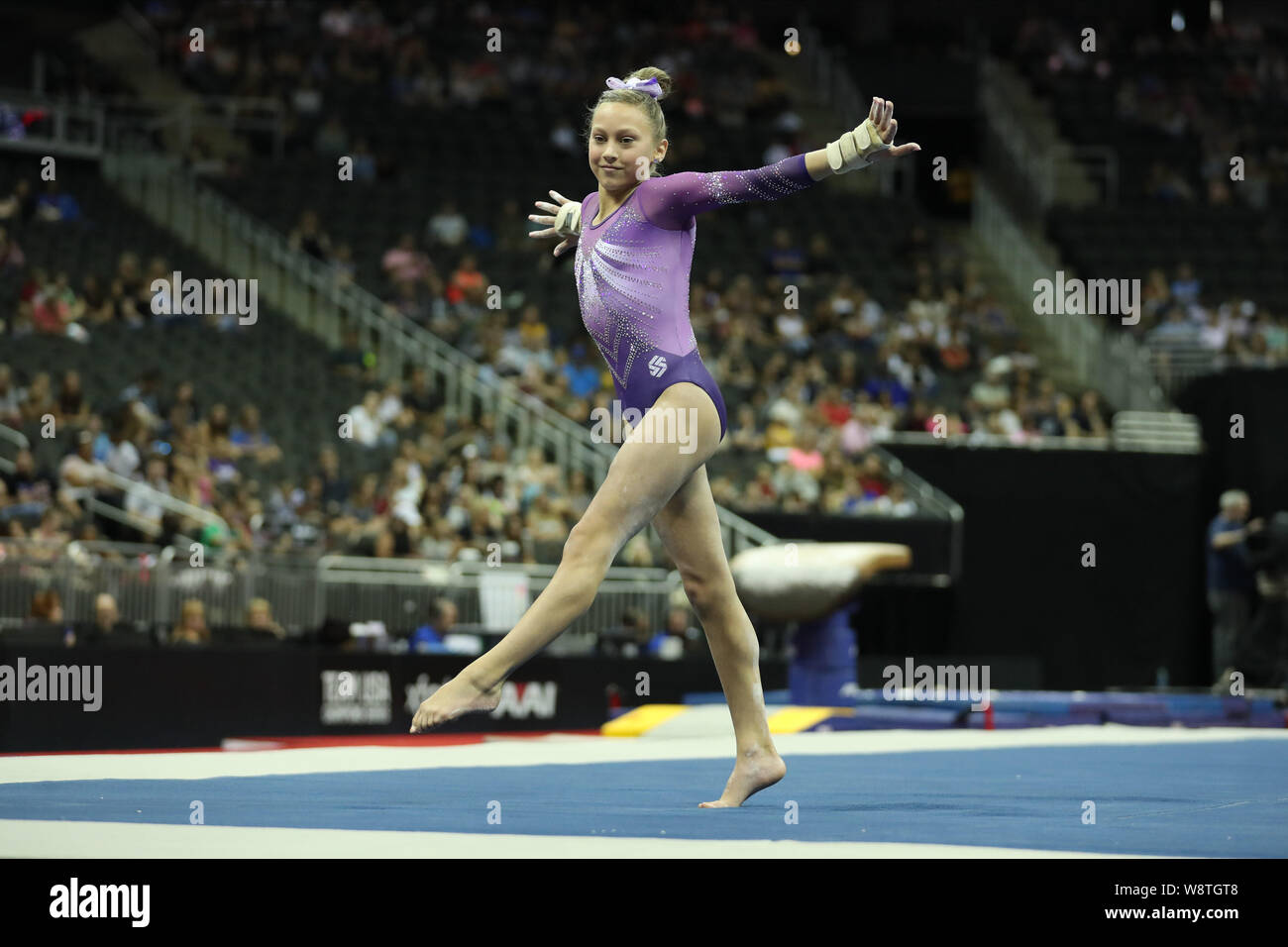 August 9, 2019: Gymnast Katelyn Rosen competes during day one of the ...