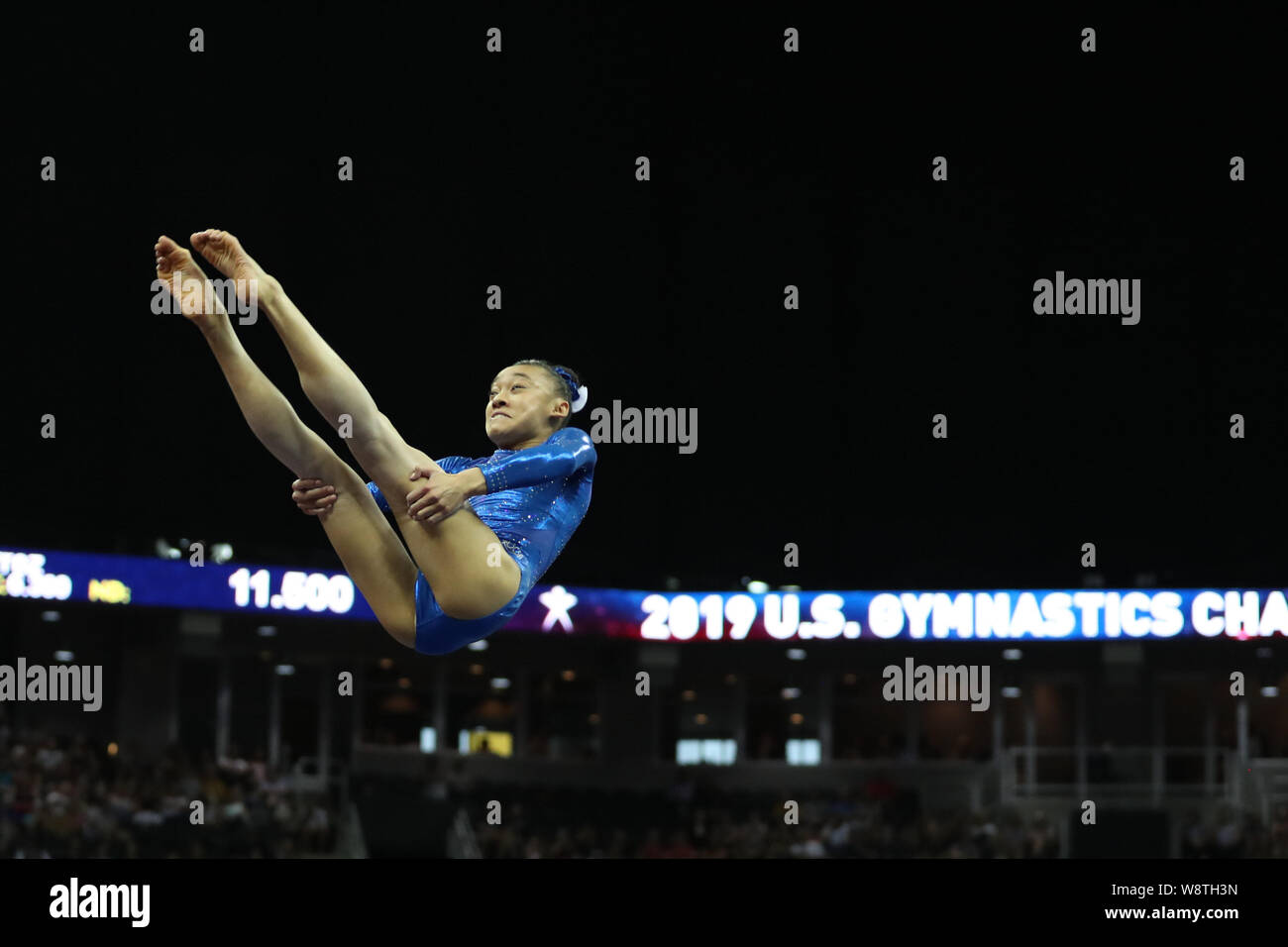 August 9, 2019: Gymnast Leanne Wong competes during day one of the ...