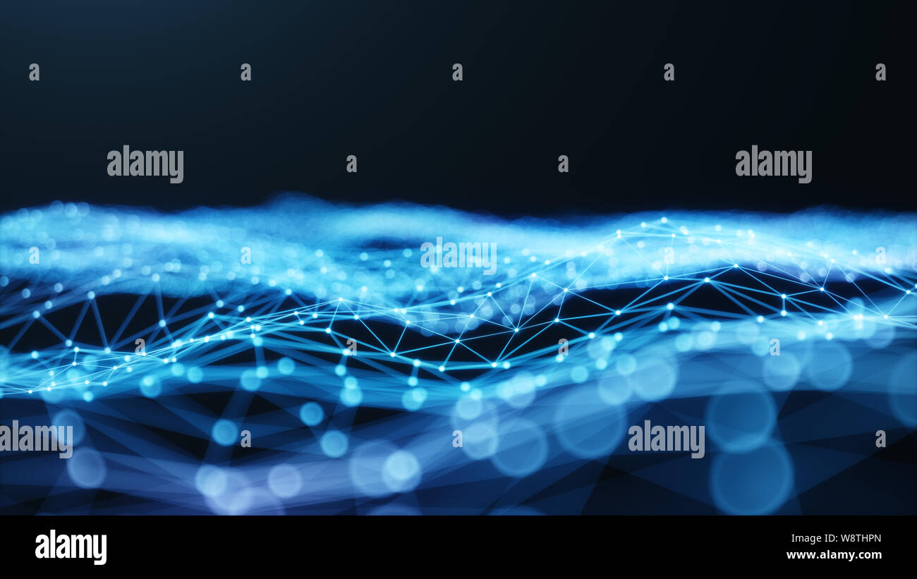 Internet Connection Technology Concept Cloud Computing Neural Communications Of A