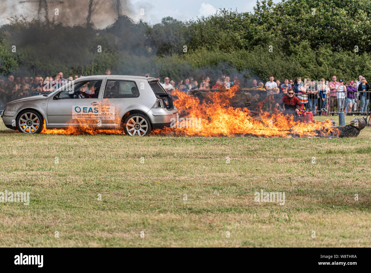 Drag car fire hi-res stock photography and images - Alamy