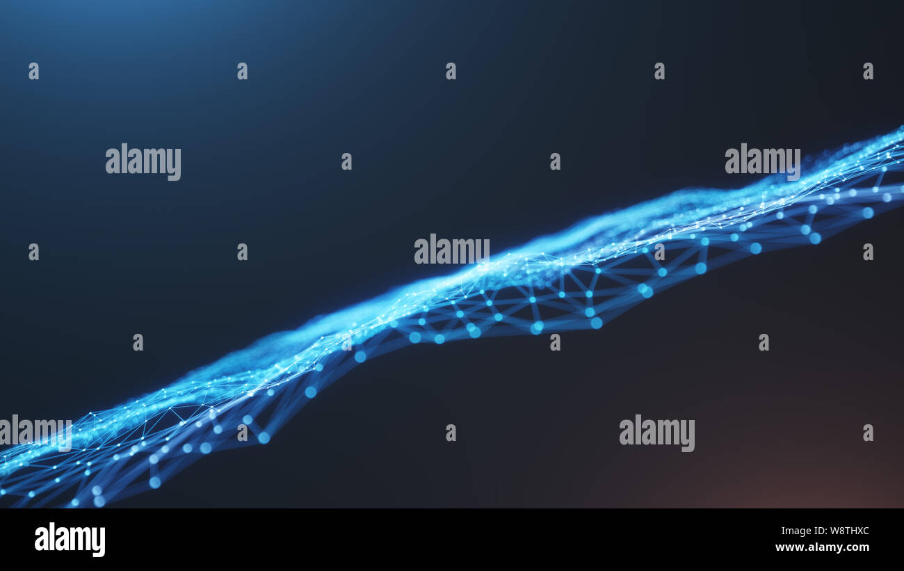 Internet Connection Technology Concept Cloud Computing Neural Communications Of A
